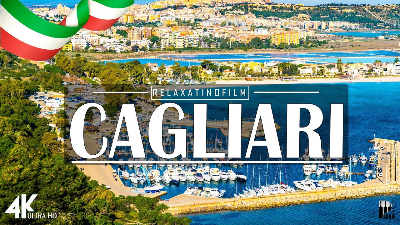 Beautiful Cagliari 4K • Relaxing Italian Music, Instrumental Romantic ...