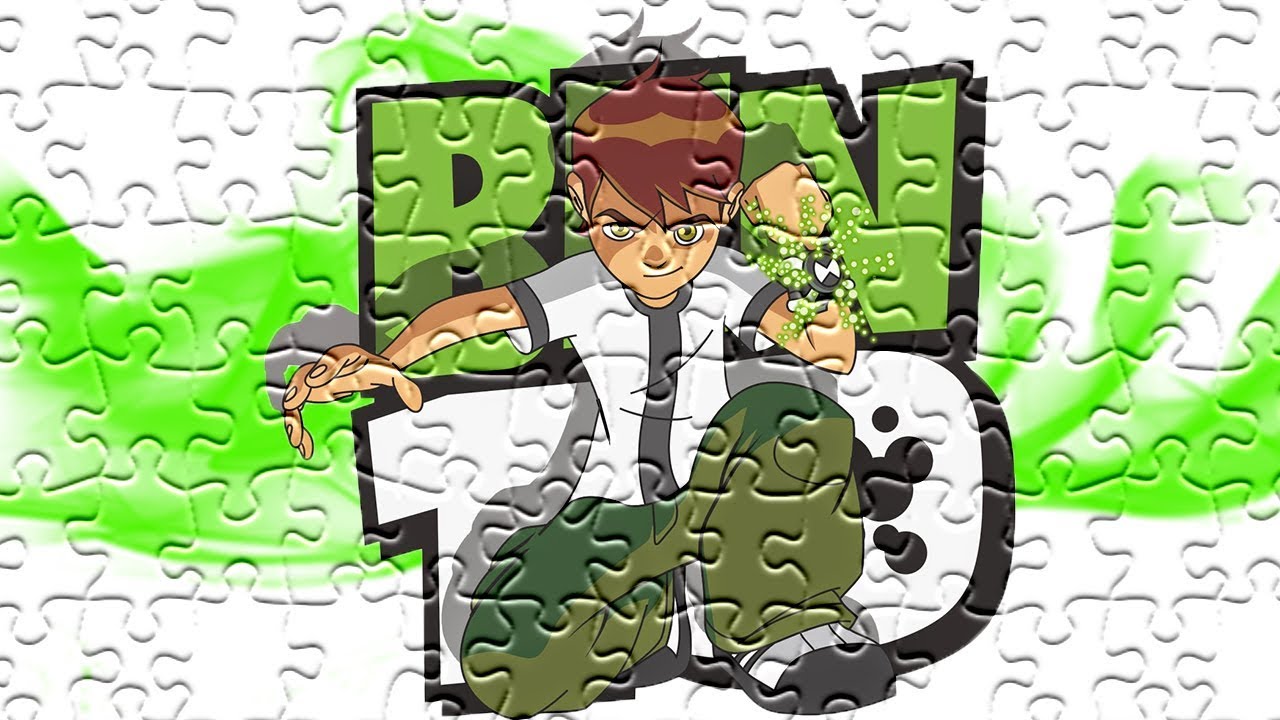Ben 10 Puzzle Video For Kids - Ben Ten Jigsaw Puzzle Games - YouTube