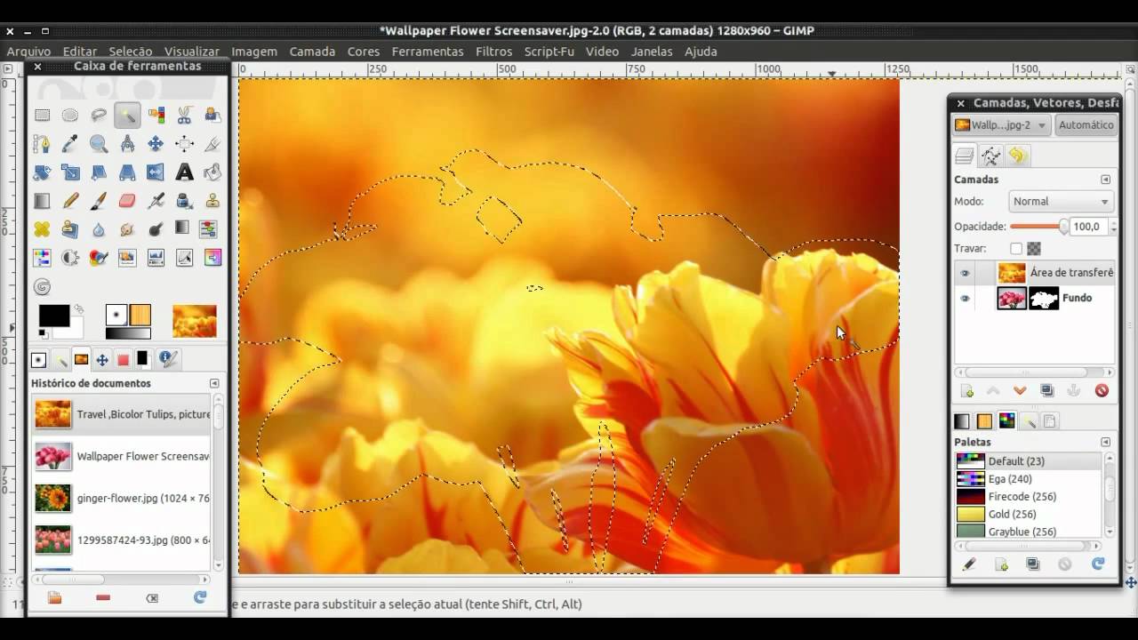 GIMP TUTORIAL - BACKGROUND REMOVAL AND RECONSTRUCTION OF PARTIES - YouTube