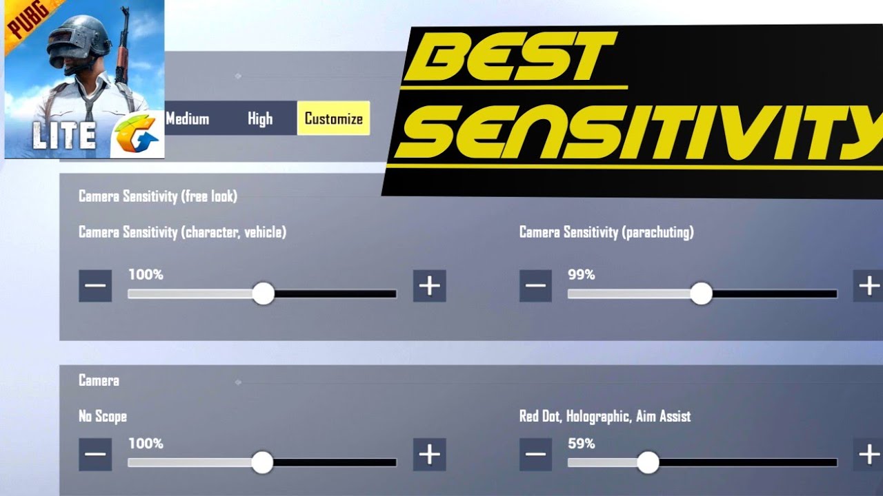BEST SETTINGS AND SENSITIVITY !!! PUBG MOBILE LITE - YouTube