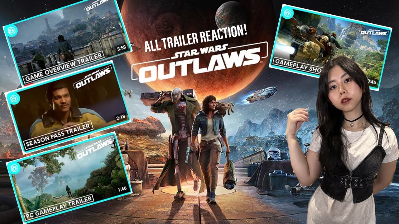 UBISOFT'S FIRST STAR WARS OPEN WORLD! Star Wars Outlaws All Trailers ...