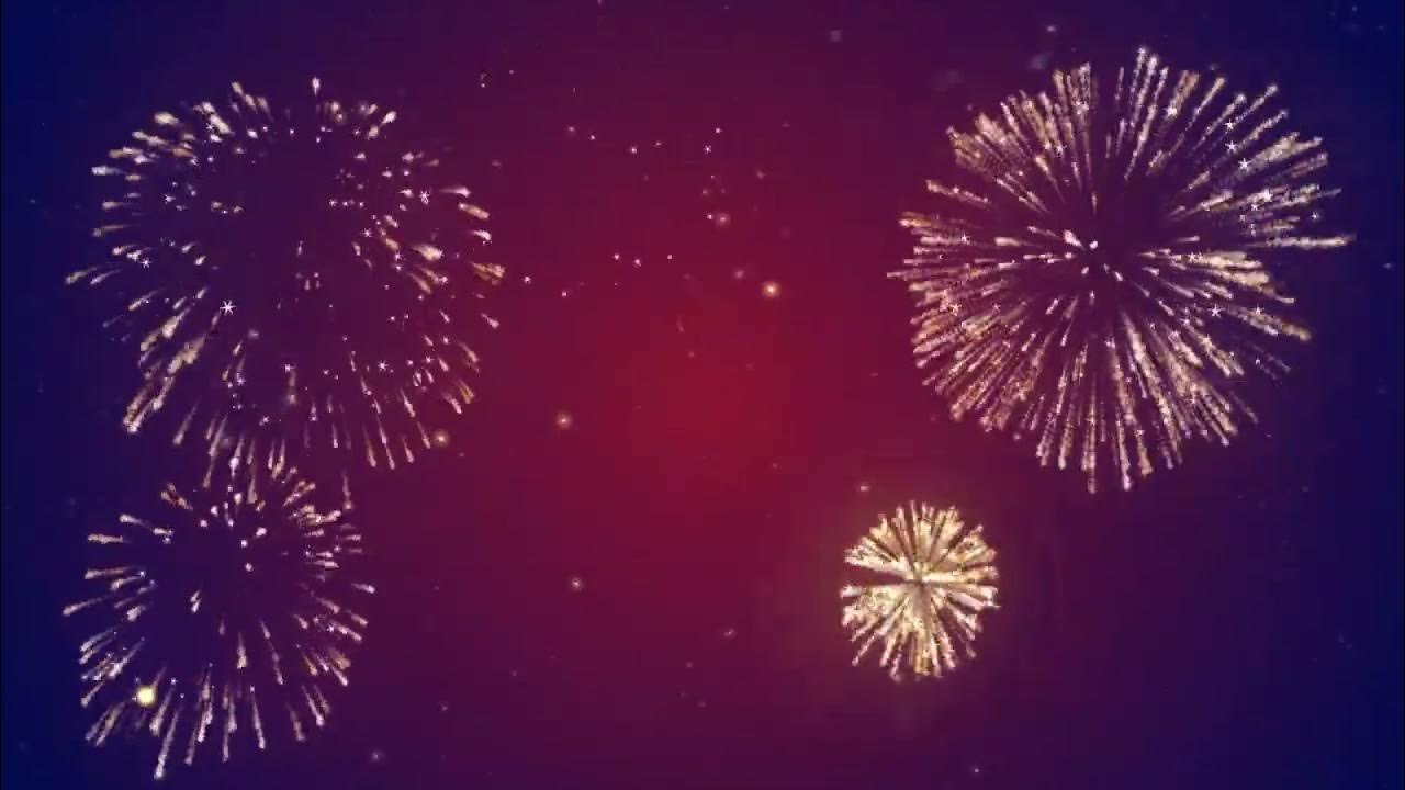 Happy new year fireworks animation background | Free Fireworks Background animation | 4k UHD ...