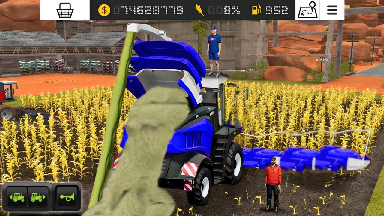 Fs 18 Harvesting Corn & Make Chaff With Multiplayer - Farming Simulator ...