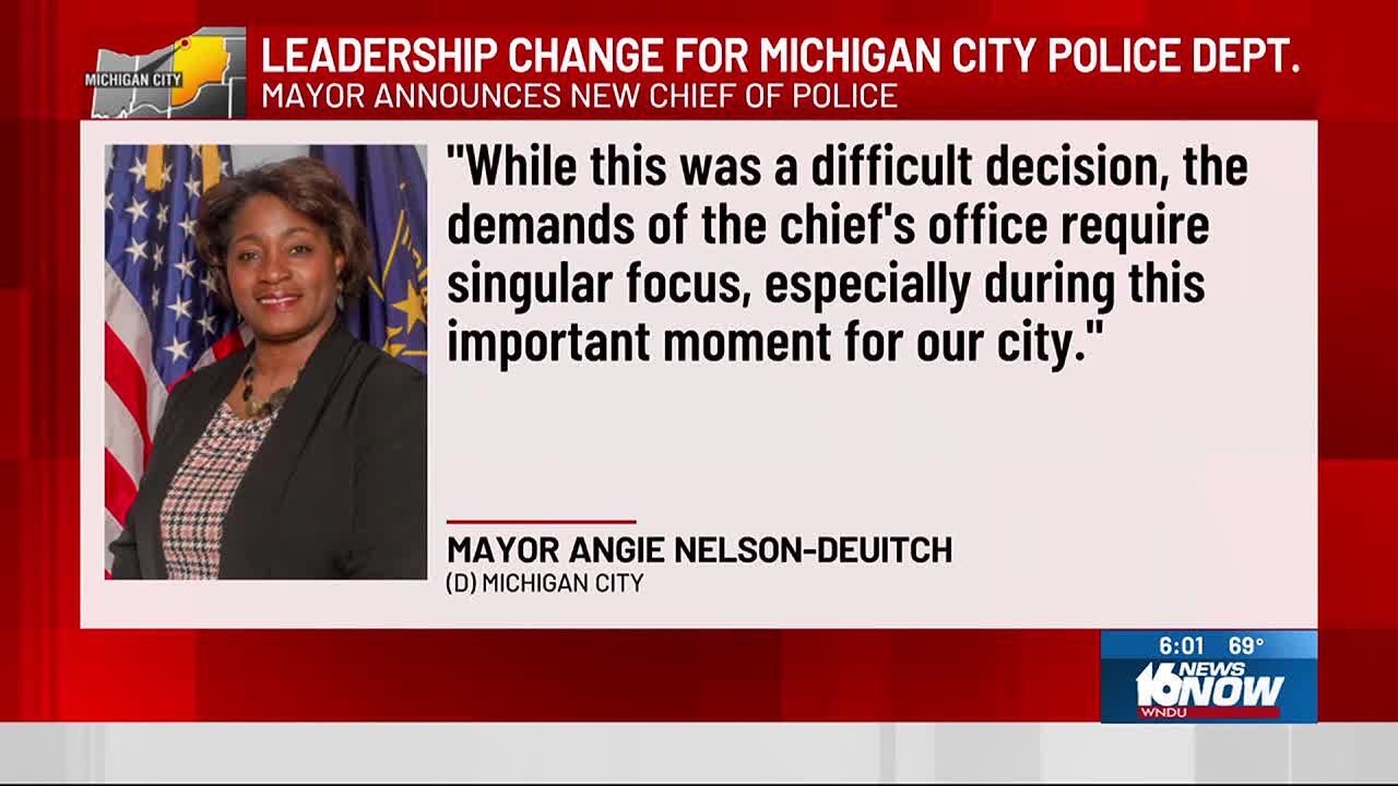Michigan City mayor announces new police chief - YouTube