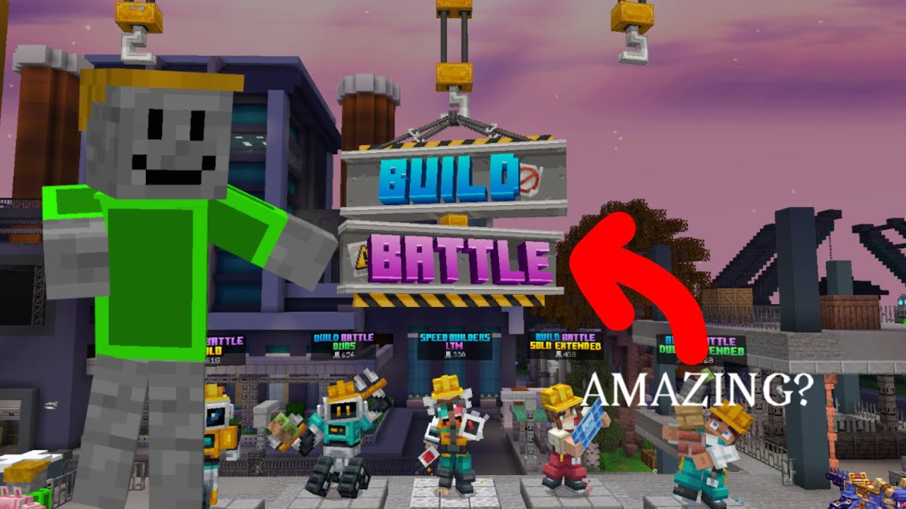 I played Minecraft Hives New Build Battle Update - YouTube