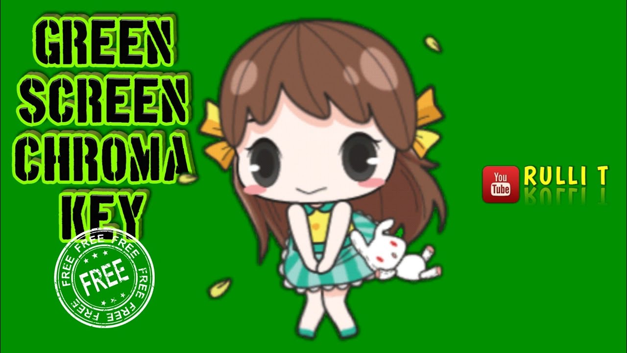 Green Screen [1080p] - CLOTHES DRESS WIND BLOW GIRL CUTE animation 🔊 ...