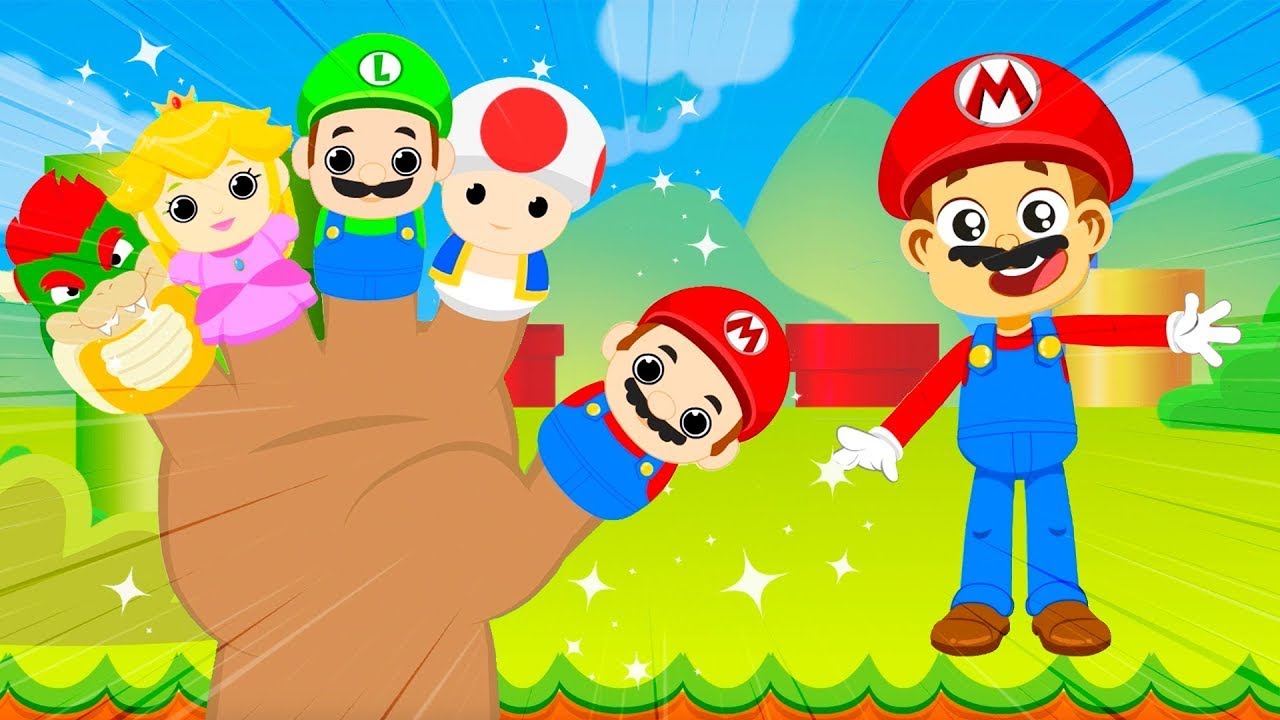 The Finger Family' Mario Bros Version | Sing with Superzoo - YouTube