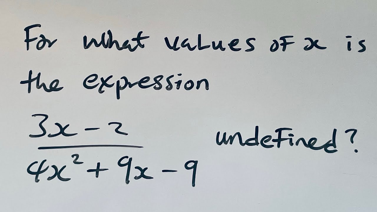 Limit of a function of quadratic equations - YouTube