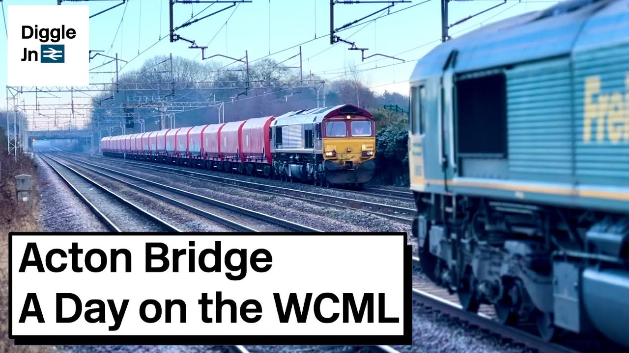 A FULL and FOGGY Day On The WCML | Acton Bridge: January 2023 - YouTube