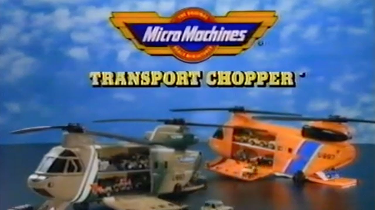 Micro Machines TV Commercial: Transport Chopper Playsets 1989 - YouTube
