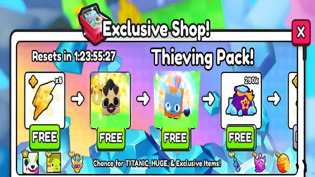 ВЫБИЛ 2 HUGE В Thieving Forever Pack В PETS GO ROBLOX|РОБЛОКС - YouTube