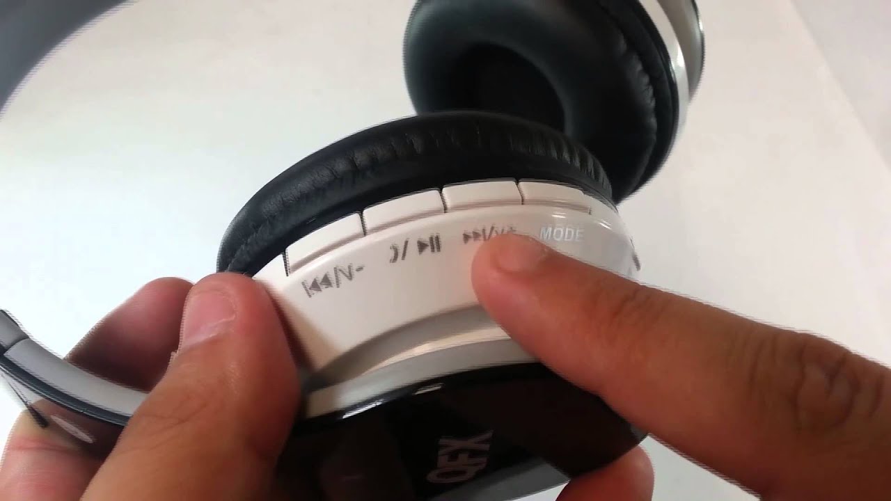 QFX 4 in 1 Bluetooth Audio Headphones With AUX Micro SD FM Radio - YouTube