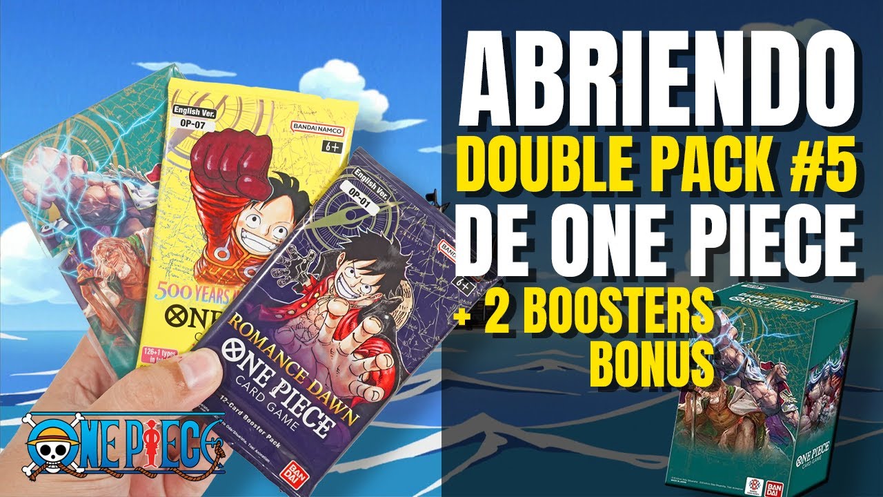 Abrimos un DOUBLE PACK #5 de ONE PIECE ⛵️ | TWO LEGENDS + 2 BOOSTERS ...