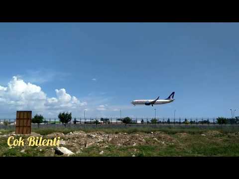 Adana Şakir paşa HAVA LİMANI Turkish Anadolu jet landing