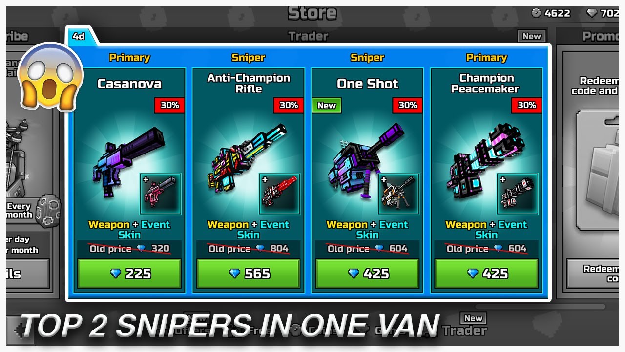ANTI-CHAMPION RIFLE AND ONE SHOT IN TRADER VAN! | TOP 2 SNIPERS REVIEW ...