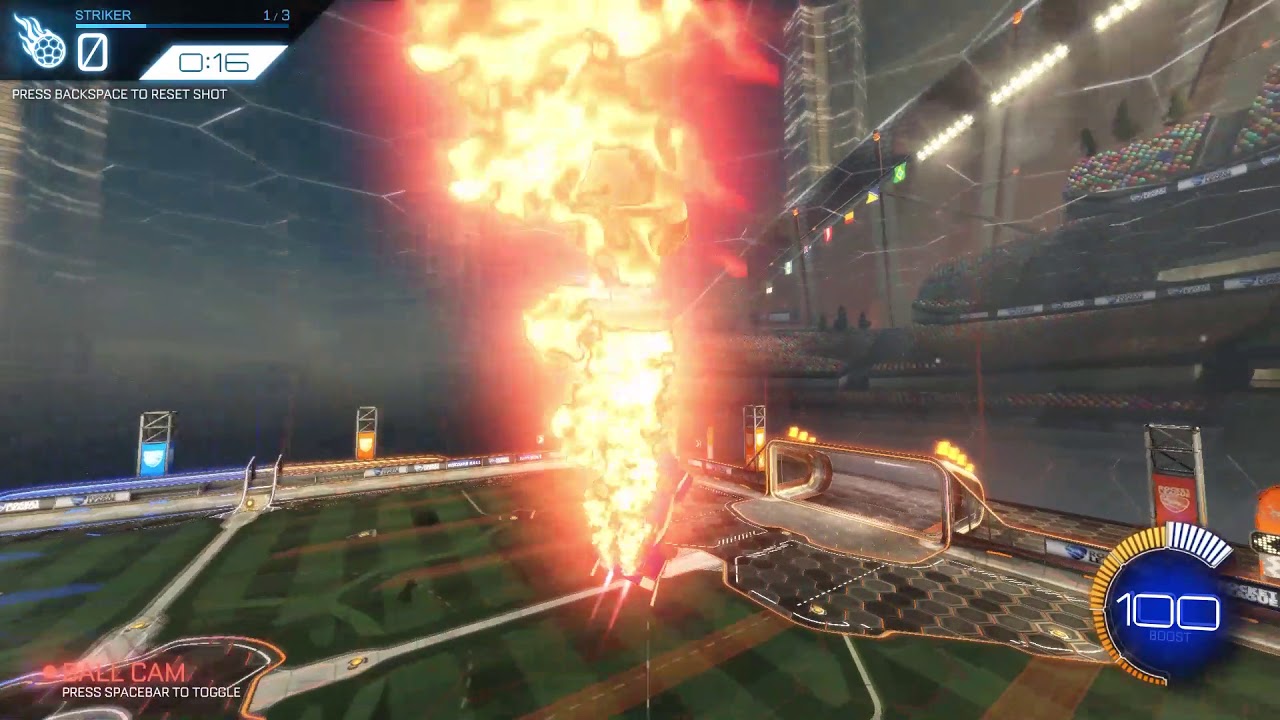 Rocket league[My First training on air dribble]#1 - YouTube