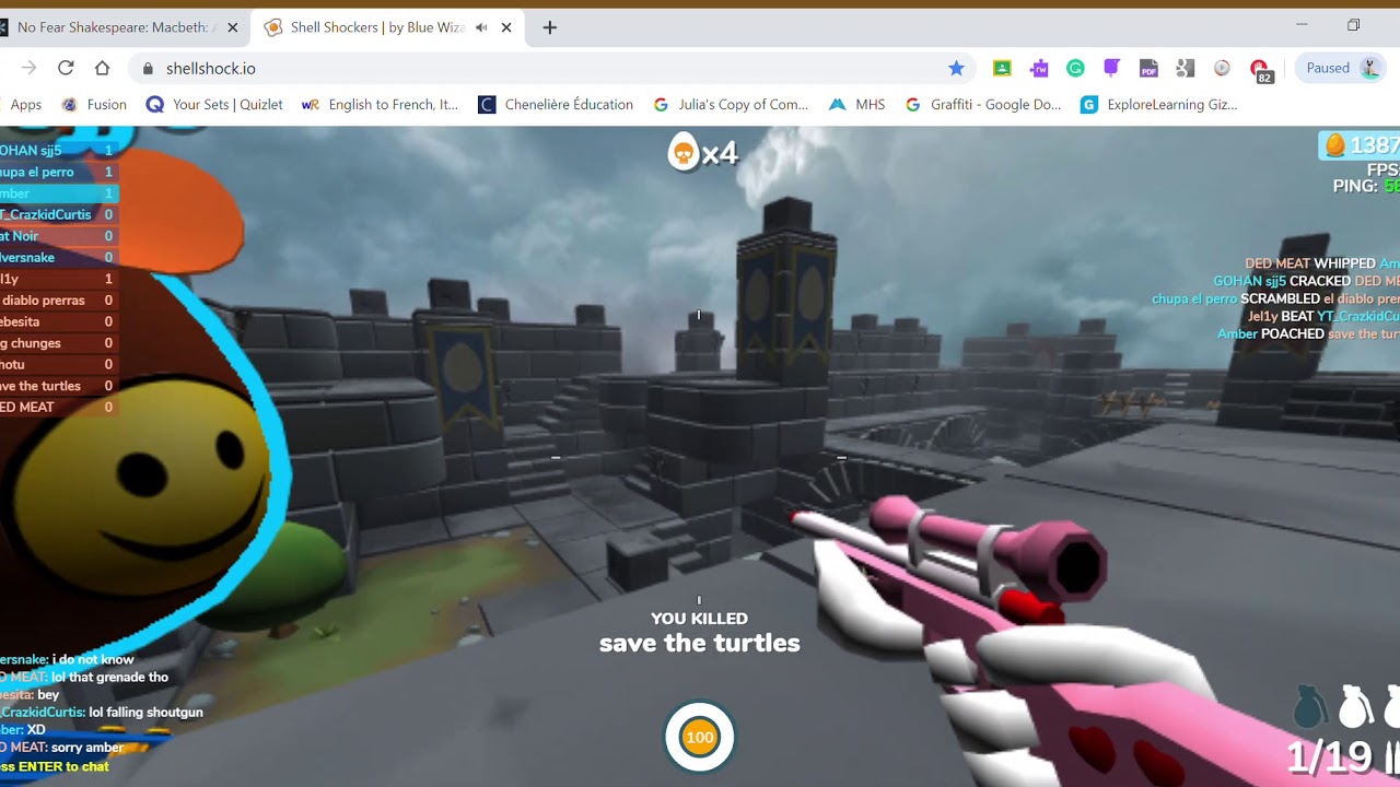 Shell Shockers in Castle - YouTube