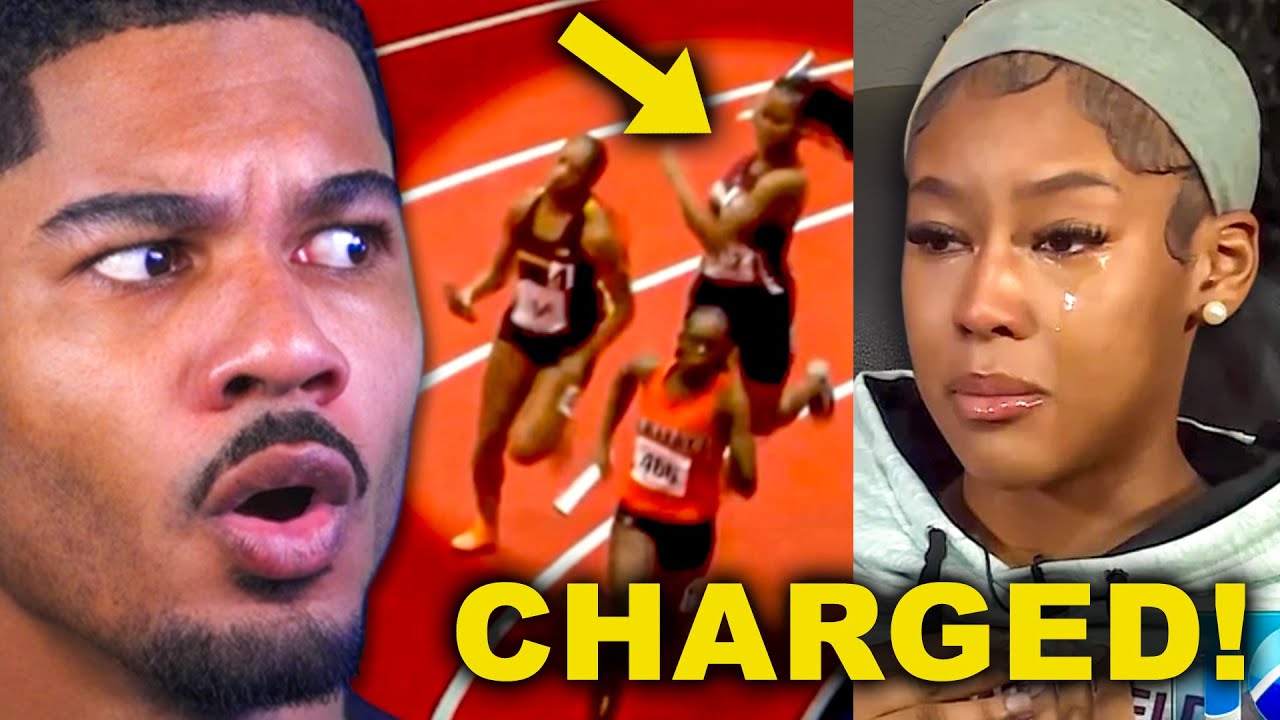 Runner CHARGED After Striking Girl During Baton Race - YouTube