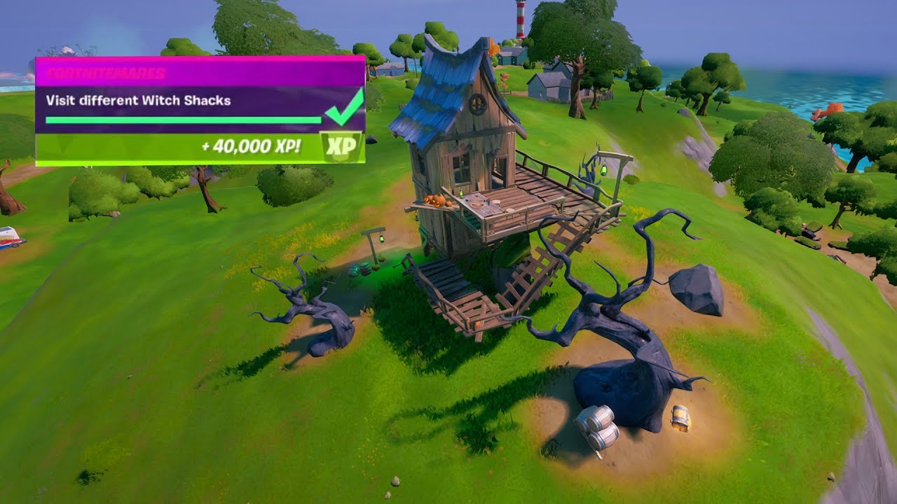 Visit Different Witch Shacks in Fortnite | Fastest Way and All ...