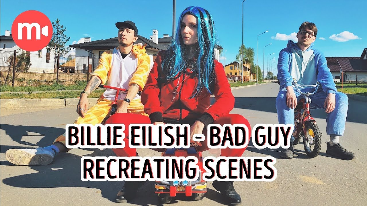 Billie Eilish - bad guy: recreating some scenes from the video - YouTube
