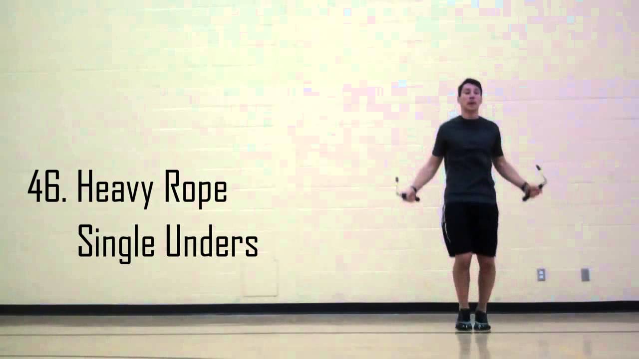 46 Heavy Rope Single Unders - YouTube