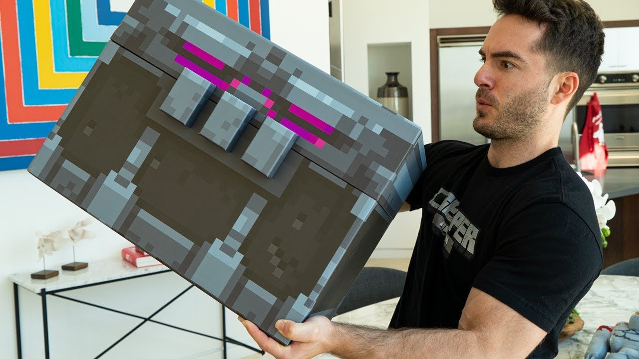 Opening A Real Life Minecraft Loot Chest - YouTube
