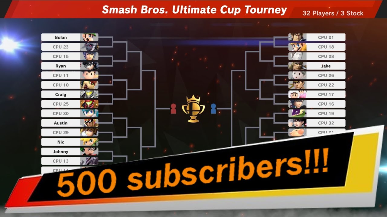 500 Sub Special - Smash Ultimate - Tourney with Friends - YouTube