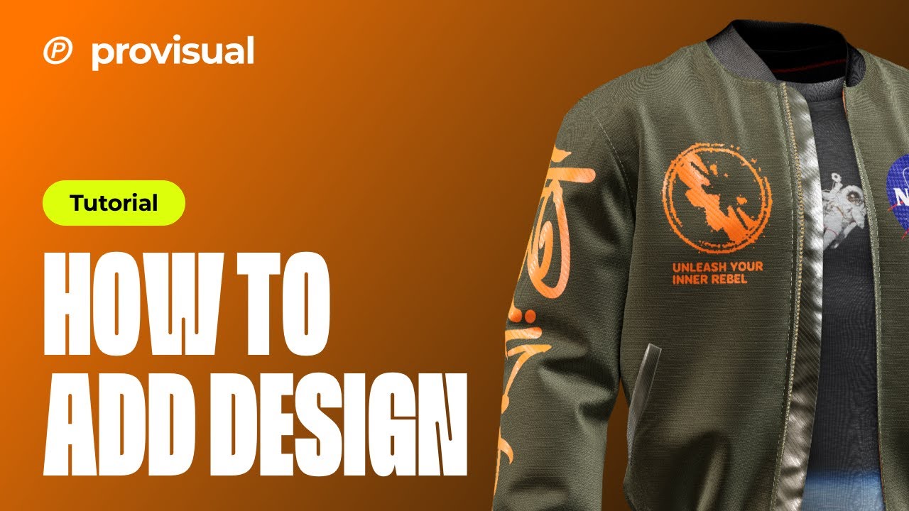 Provisual Tutorial: How to Edit a 3D Bomber Jacket Mockup - YouTube