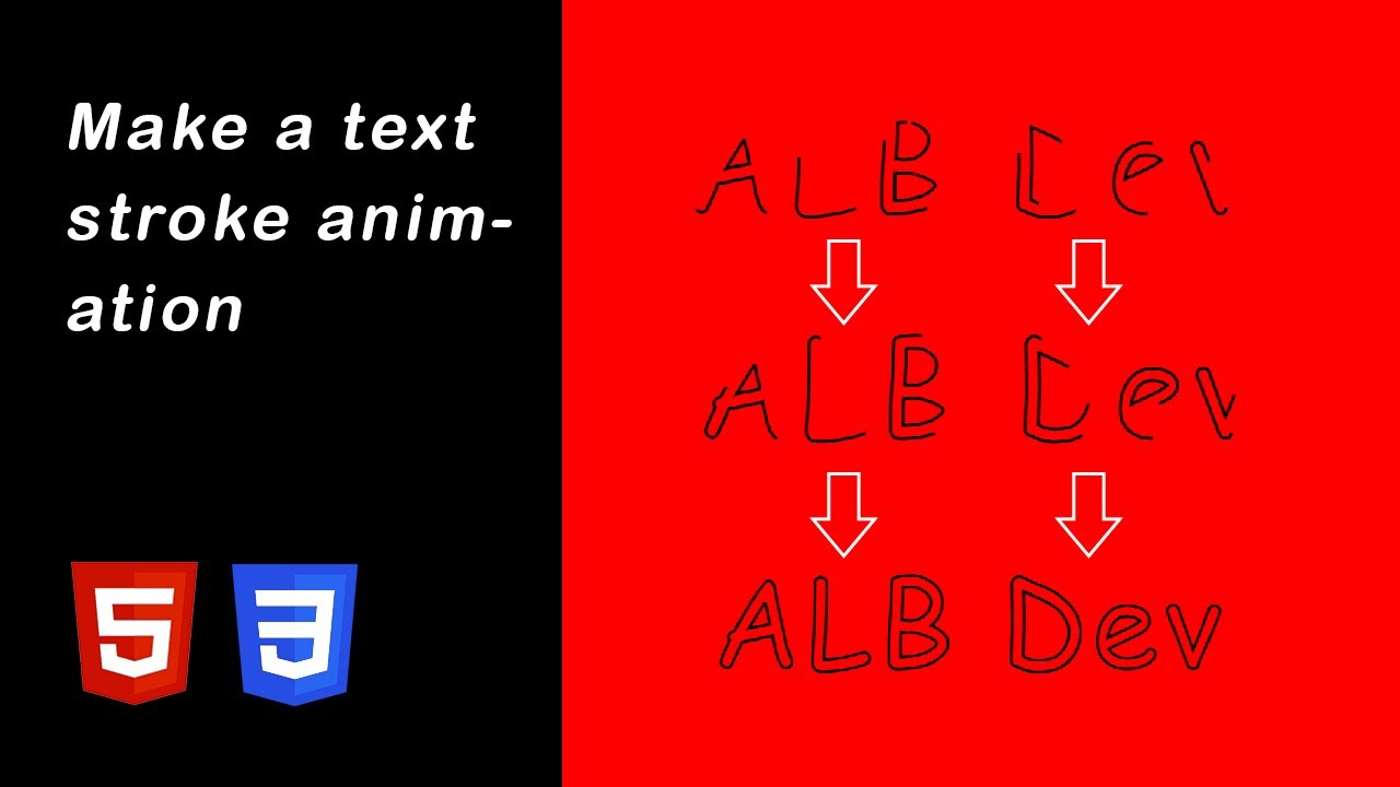 Make A Svg Text Stroke Animation Html And Css Tutorial Youtube 7995