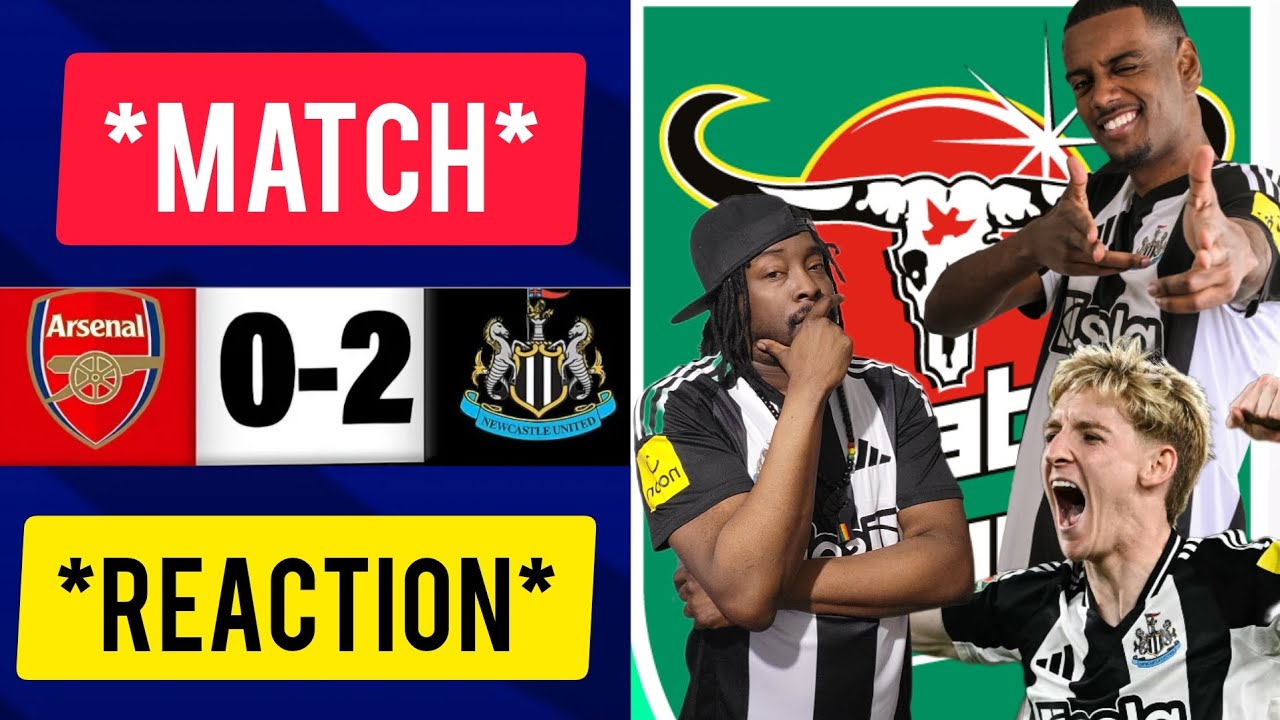 Arsenal 0-2 Newcastle United | ISAK & GORDON SILENCES EMIRATES #nufc ...