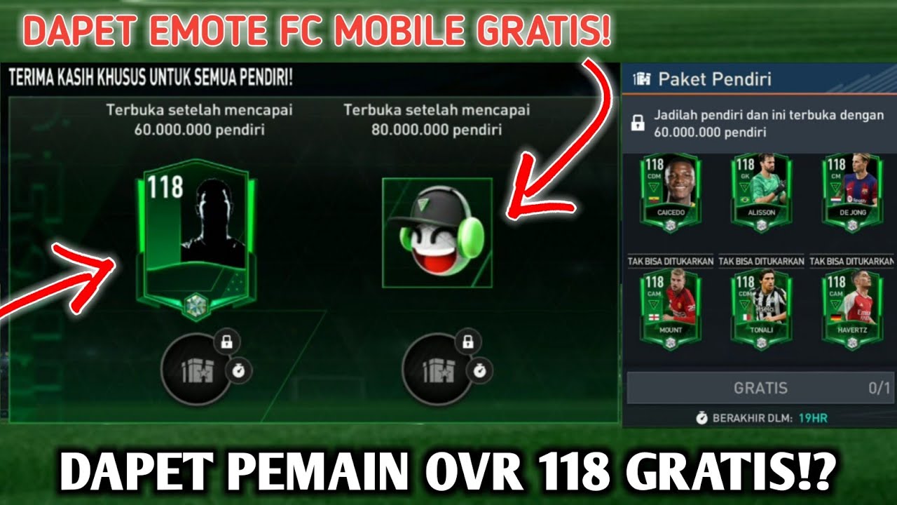 DIKASIH PEMAIN OVR 118 DAN EMOTE FC MOBILE GRATIS? - FIFA MOBILE - YouTube