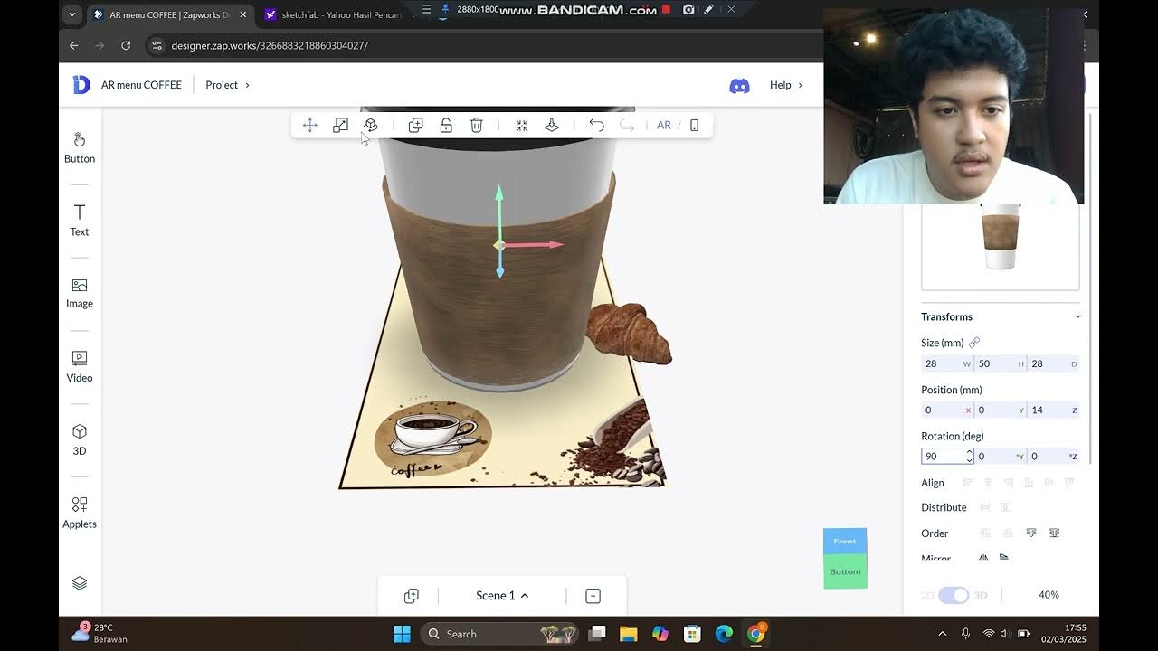 Cara Membuat AR (Augmented Reality) Menggunakan ZapWorks. - YouTube