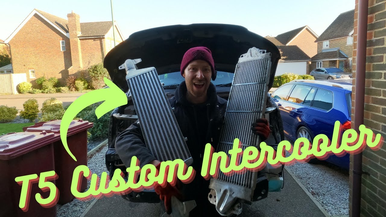 VW T5 Transporter - Making my own CUSTOM Intercooler upgrade - YouTube