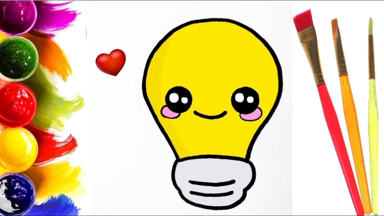 GUESS WHO I'LL DRAW IN 1 MINUTE HOW TO DRAW A LIGHT BULB QUICK AND EASY ...