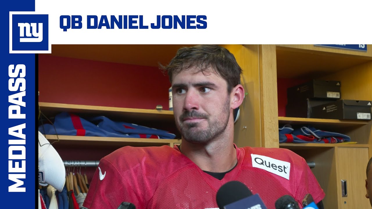 Daniel Jones on Matchup with Commanders | New York Giants - YouTube