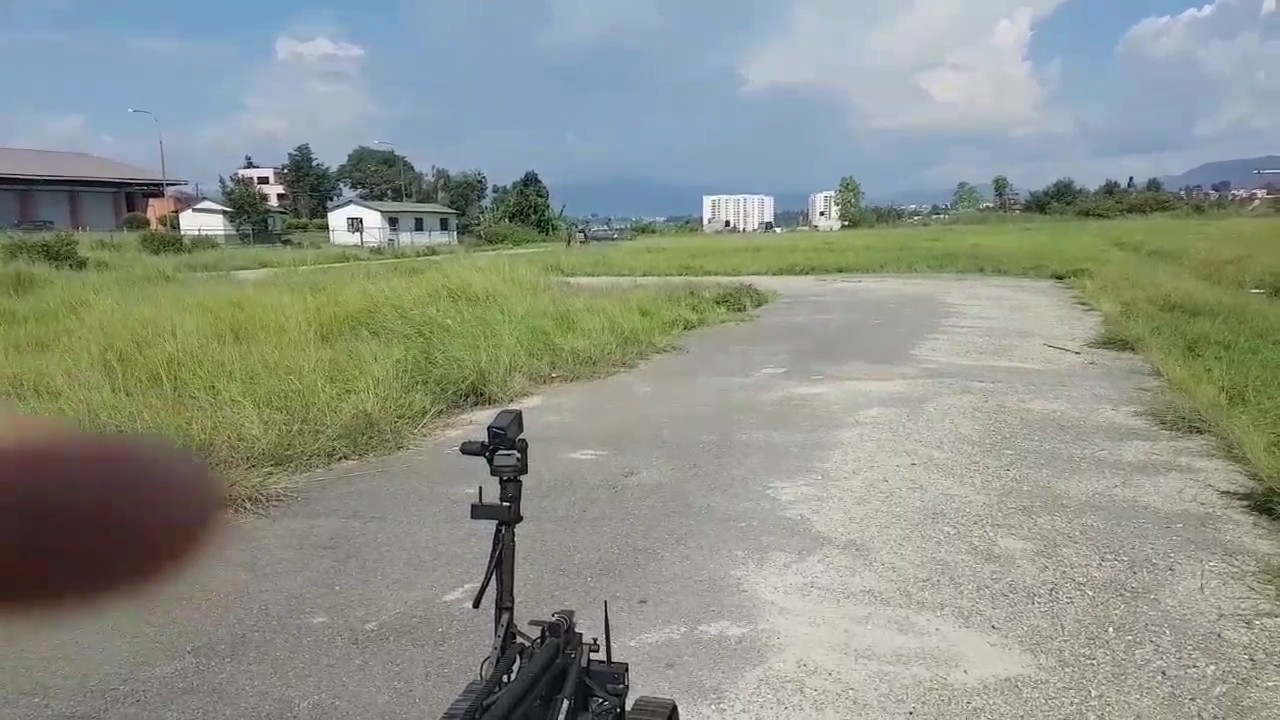 Testing Nepali bomb diposal robot .....nepali robot and nepali robotics ...