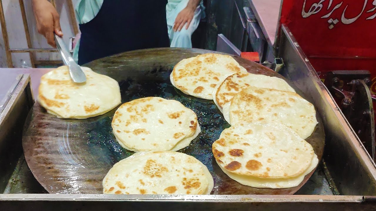 Old Hard Working Man Making Chapati For Living | Phulka Chapati ...