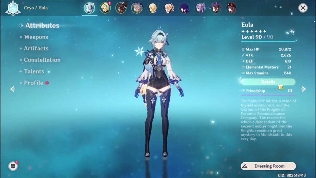 [Genshin Impact]C1 Eula 1.1m || Open World Masanori - YouTube