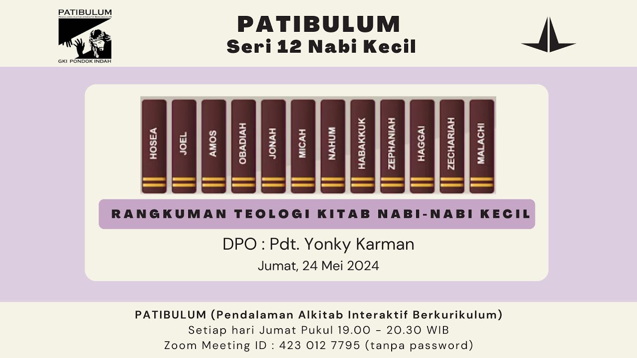Patibulum - Seri 12 Nabi Kecil : Rangkuman Teologi Kitab Nabi-Nabi ...