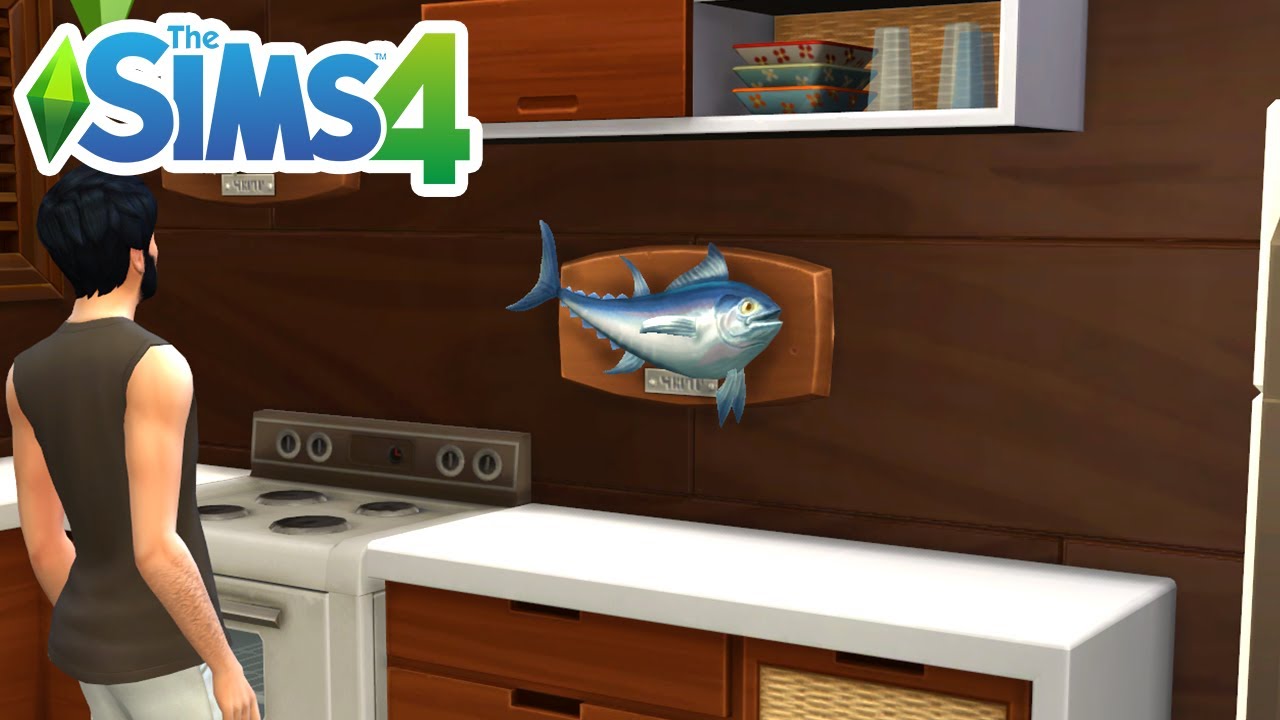 How To Mount Fish On The Wall - The Sims 4 - YouTube