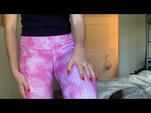 SCRATCHING LEGGINGS -ASMR- 3 DIFFERENT LEGGING TYPES - YouTube