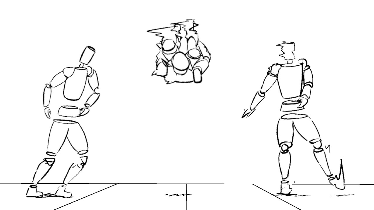 Sideflip 2d rough animation (inbetweened) - YouTube