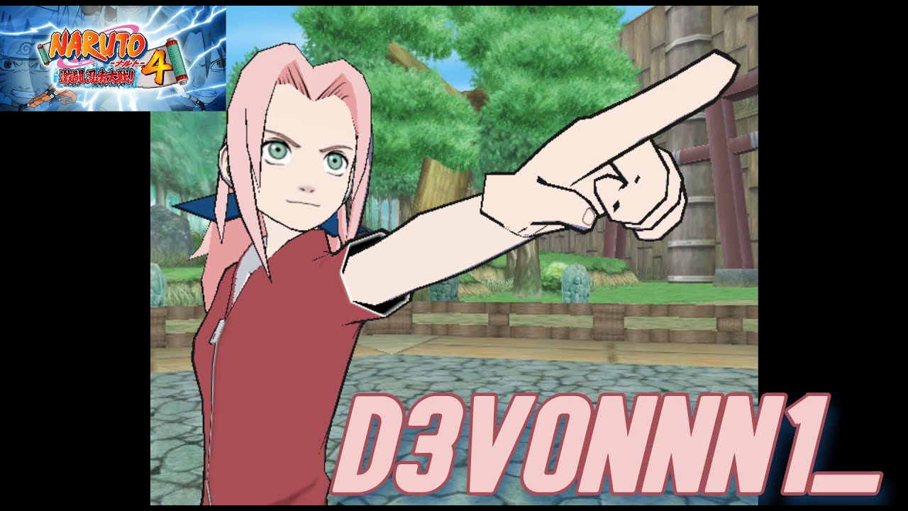 Naruto Gekitou Ninja Taisen 4 English Dub Sakura Haruno [Long Hair ...