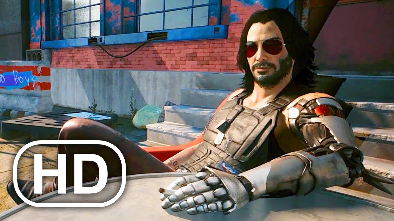 CYBERPUNK 2077 Keanu Reeves Gameplay Johnny Silverhand - YouTube