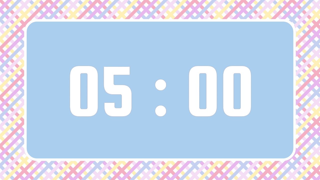 5-Minute Timer | With Upbeat Lofi Guitar Instrumental Music & Alarm ...