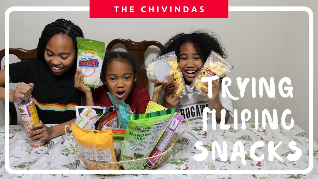Trying Filipino Snacks & Desserts | Canadian Kids Taste Test - YouTube