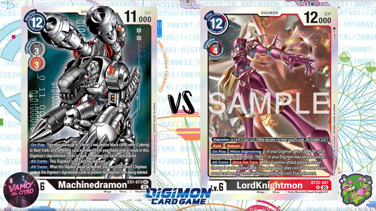 DIGIMON TCG: Final local match Machinedramon (Black) vs LordKnightmon ...