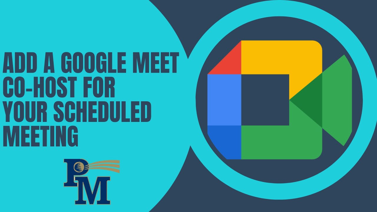 Add A Co-Host to a Google Meet - YouTube