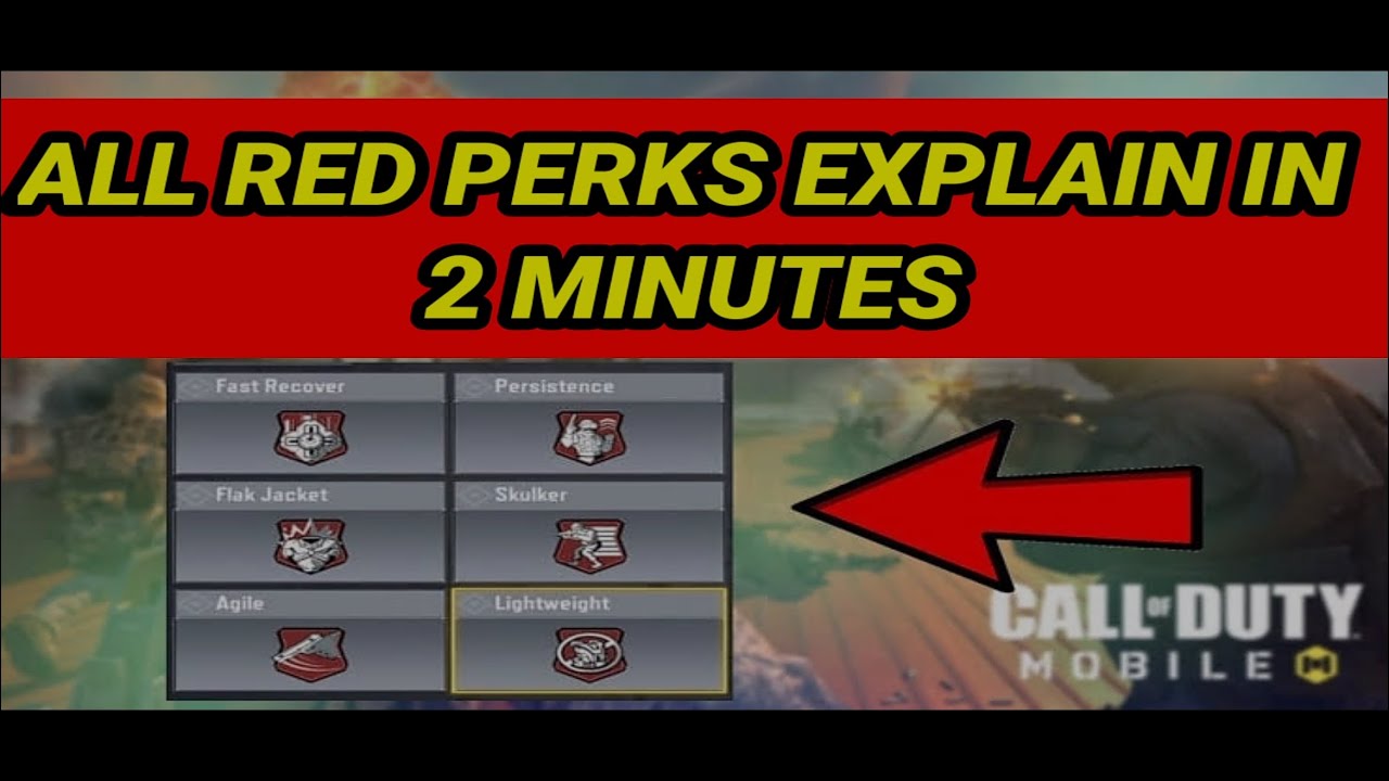 Explain all red perks in 2 min🔥🔥 - YouTube