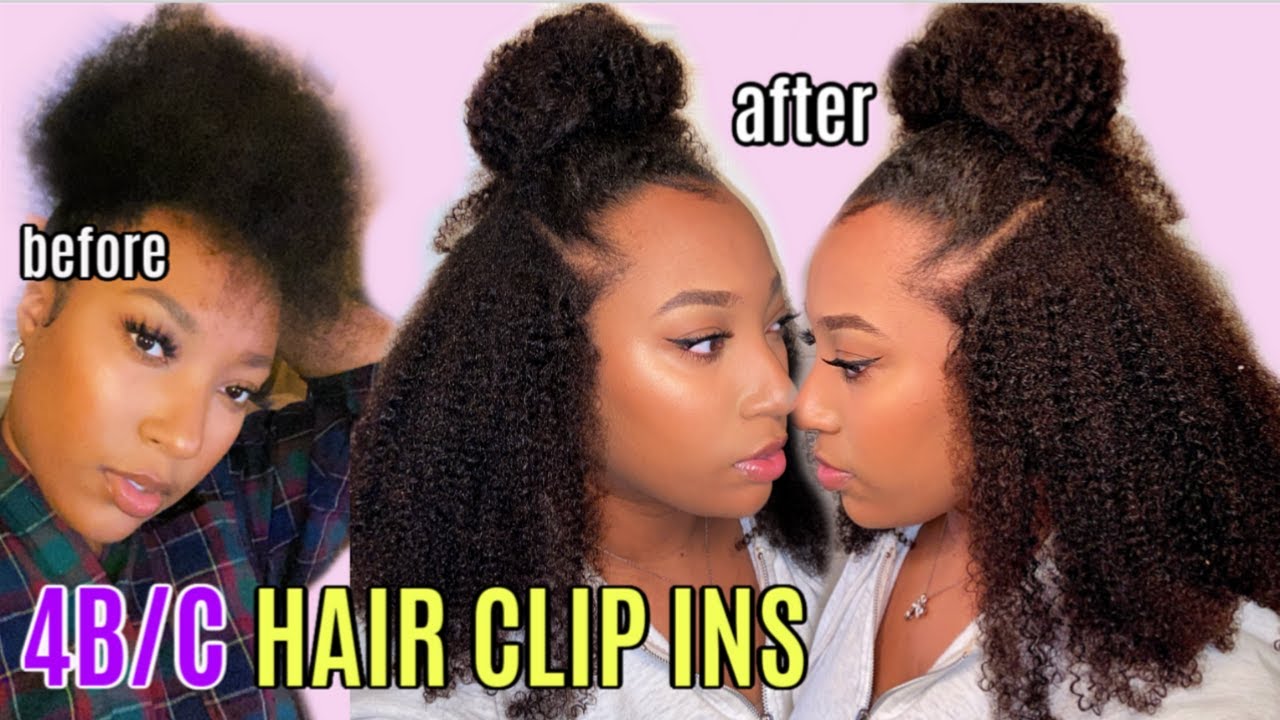 The BEST CLIP INS FOR 4B/C HAIR | Amazing Beauty Hair Afro Kinky Curly REVIEW + TUTORIAL - YouTube